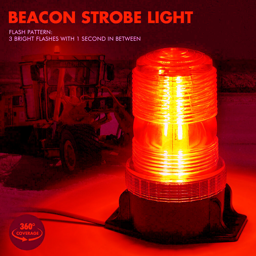 Amber RED Blue 30 LED Rooftop Strobe Light for Fire Engine Steamship ...