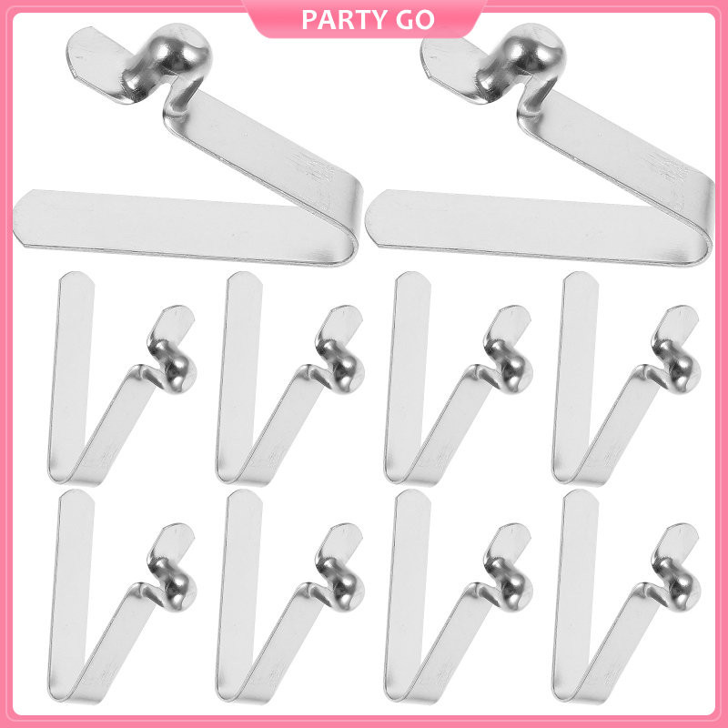 10 Pcs Umbrella Marbles Snap Clips Tent Pole Push Button Spring Kayak ...