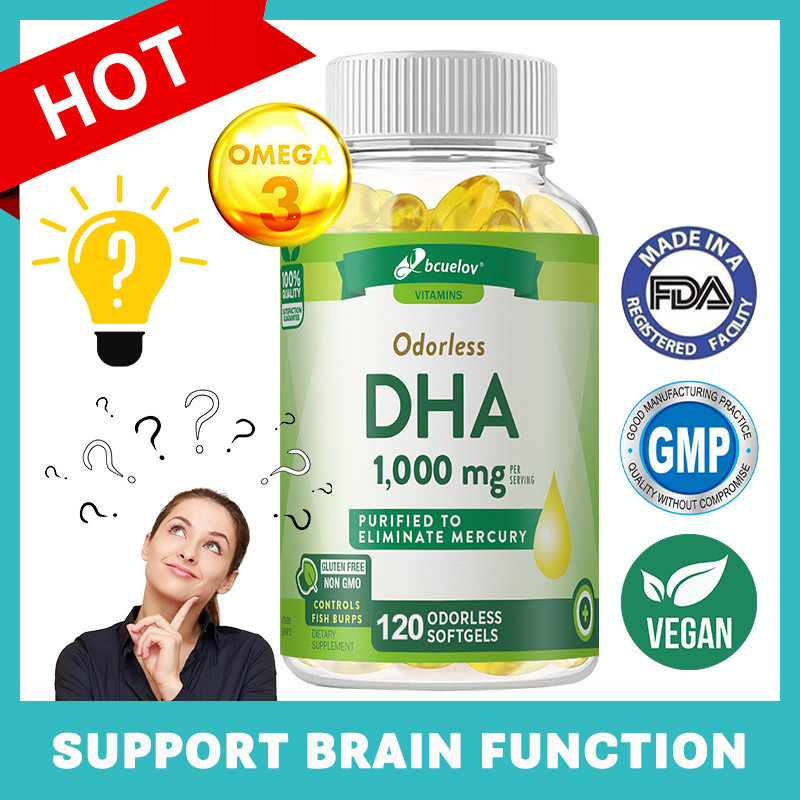 DHA 1000 Mg, Omega-3 - DHA Formula for Neurological Health, Mood, and ...