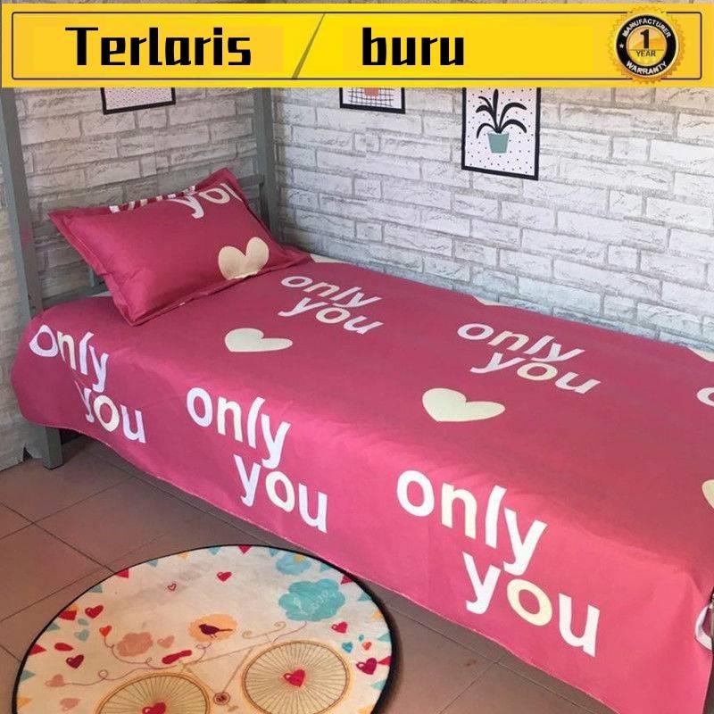 waterproof mattress protector fitted bedsheet Lembaran Tunggal ...