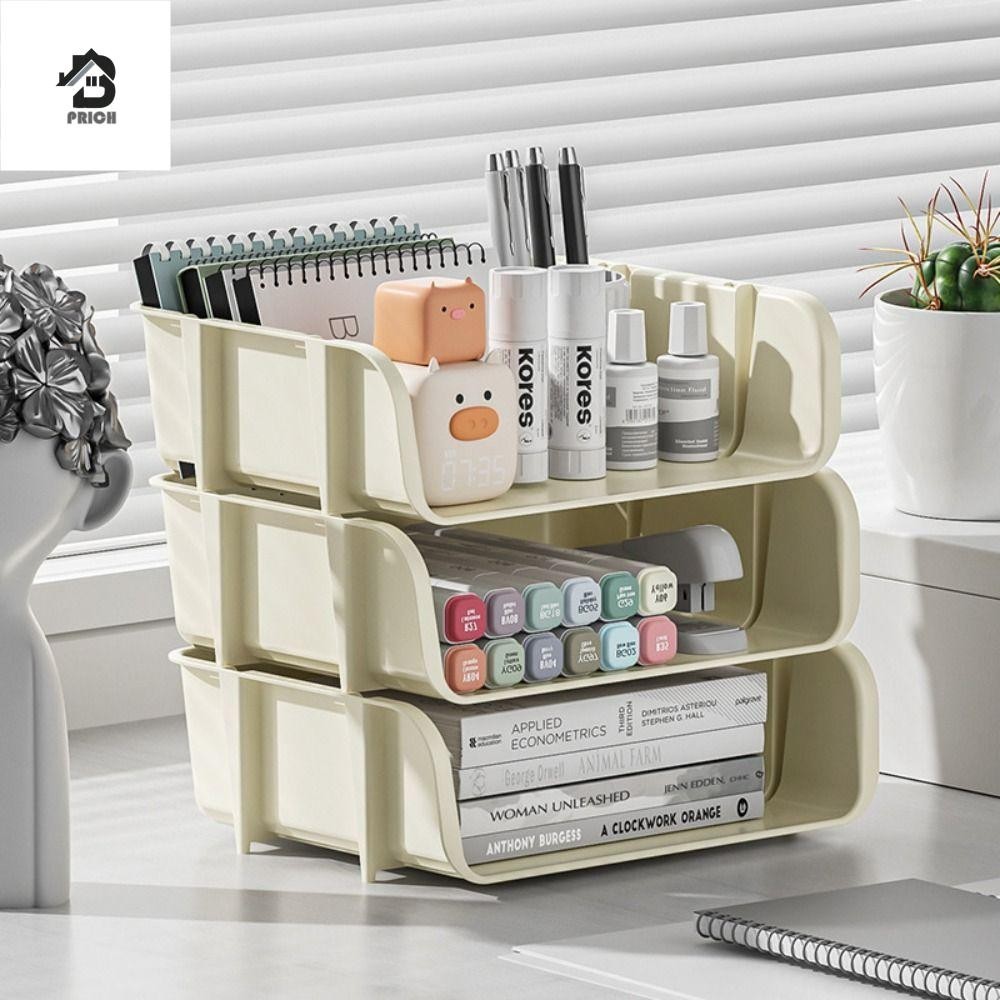 PRICH A4 File Rack, INS Style Minimalism File Storage Tray ...