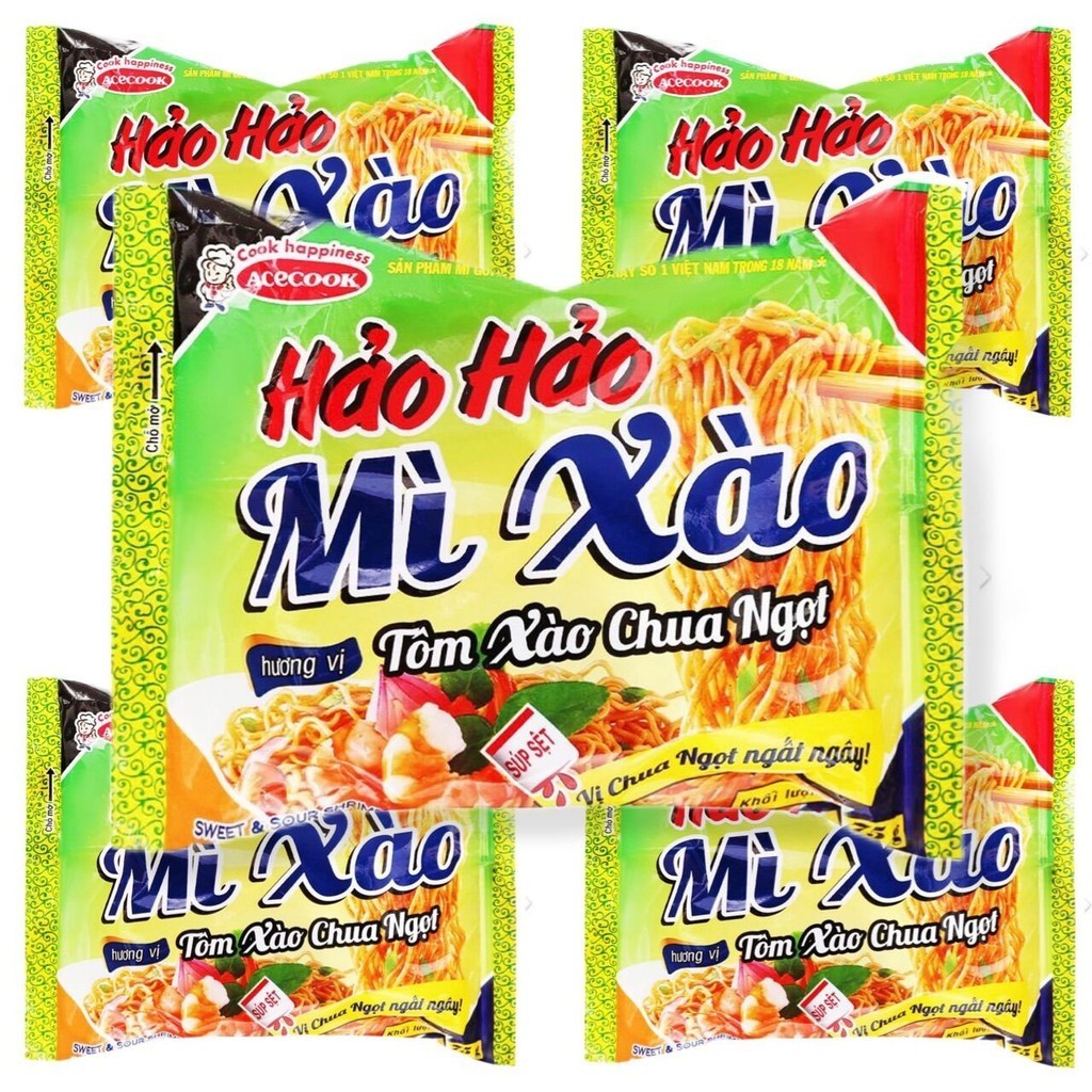 [STANDARD Delicious TASTE] Combo of 5 packs (each pack 75g) Hao Hao ...