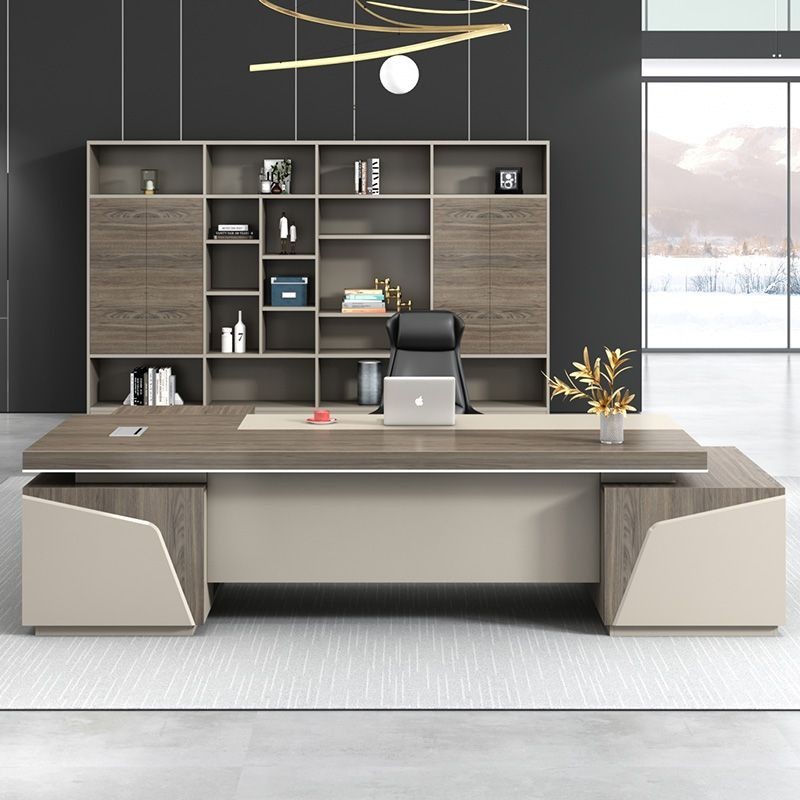 Boss desk and chair president manager table modern executive desk ...