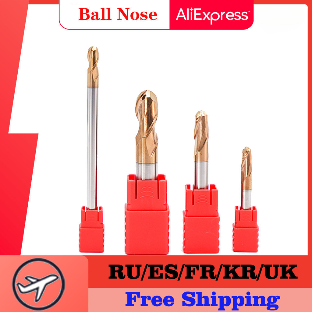 HRC55 End Mill Special for Steel Ball Nose Milling Cutter Tools Carbide ...