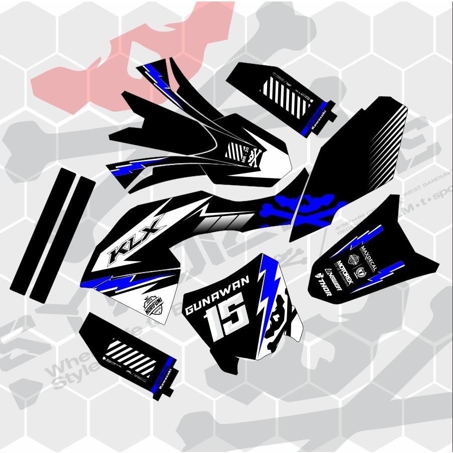 Decal/sticker KLX BF/CRF150L/KLX gordon-wr155 Etc. full body (Change ...