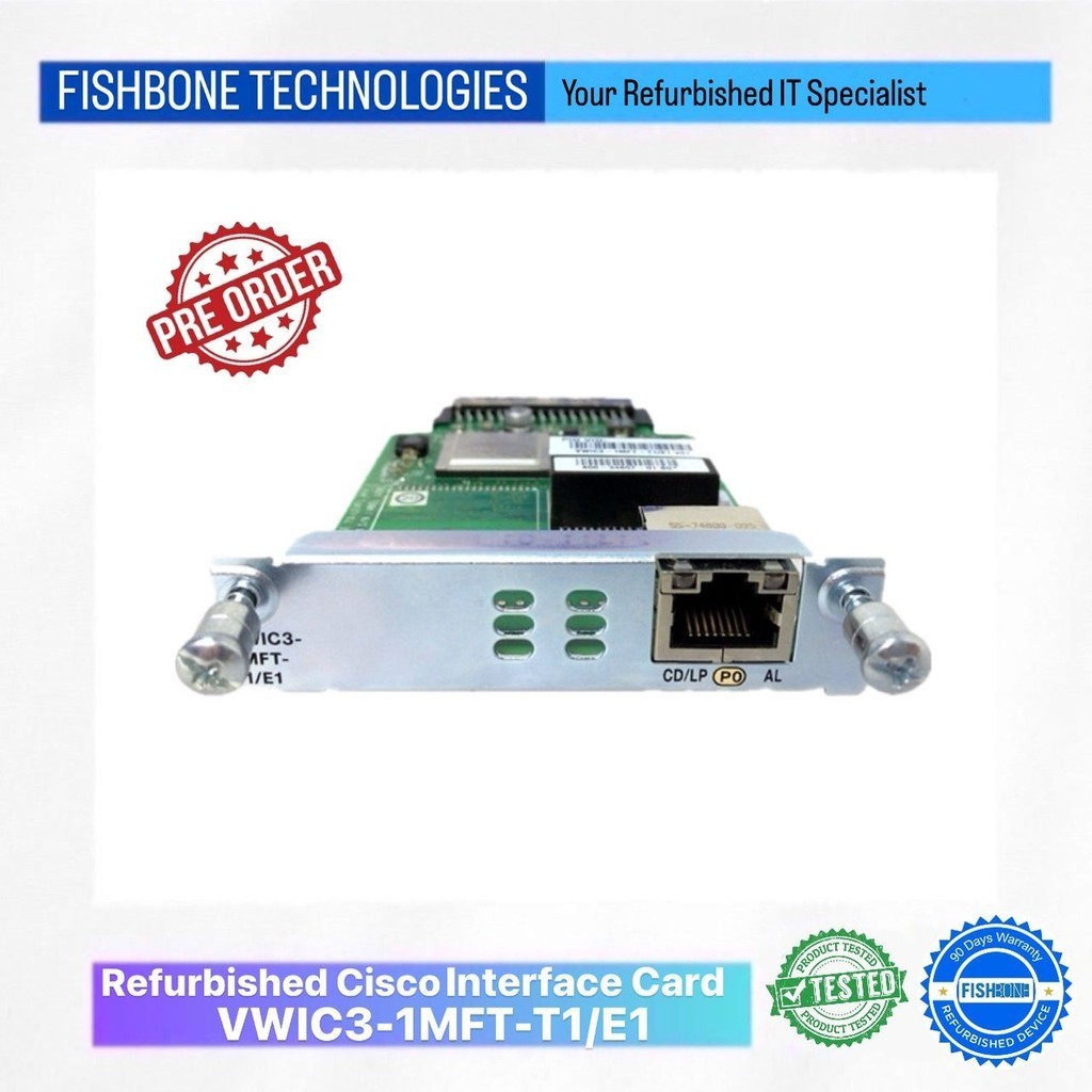 CISCO VWIC3-1MFT-T1/E1 Voice & WAN Interface Card Module (Refurbished ...