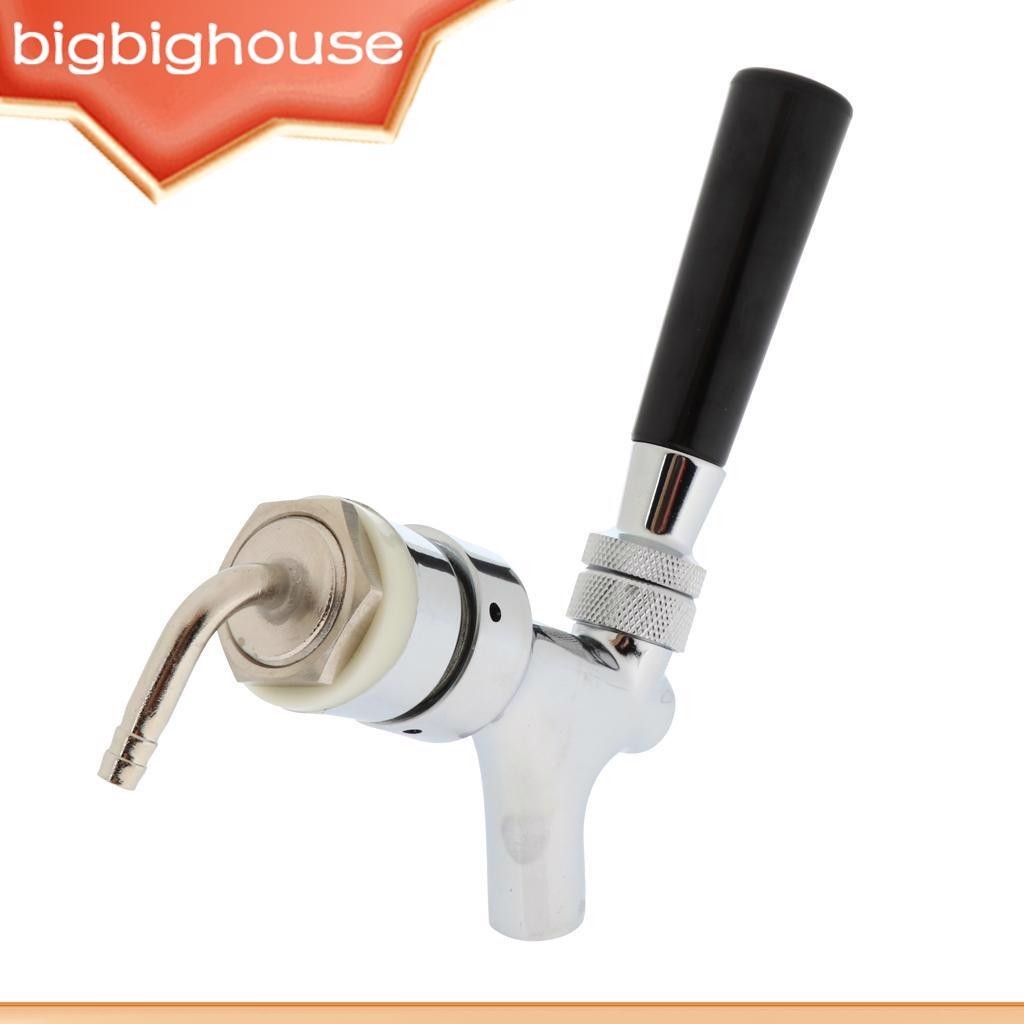 1/2/3/5 Sleek Chrome Plated Draft Beer Faucet Bar Flow Control Tap ...