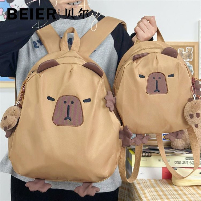 Bell Cute Capybara Mini Backpack 2024 Spring Cartoon Capybara Backpack ...