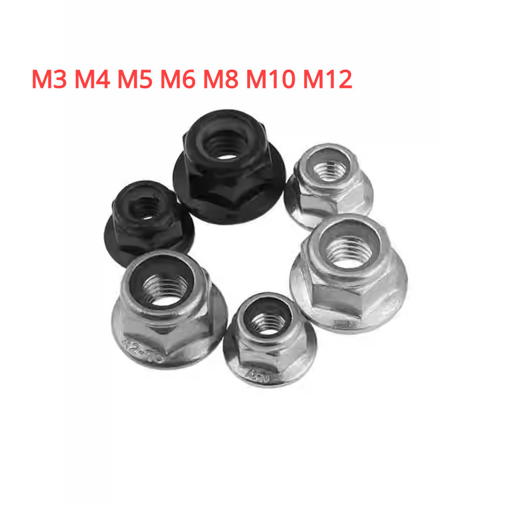 [YHM] Flange Nylon Loose-Proof Nut with Pad 304 Stainless Steel ...