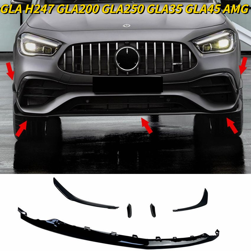 A Set Car Front Bumper Splitter Lip Spoiler Diffuser Body Kit for ...
