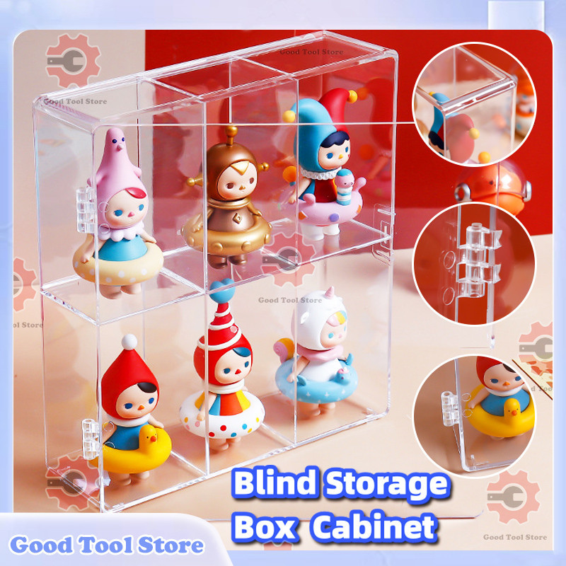 Blind Box Storage Cabinet Acrylic Doll Display Storage Box Dustproof ...