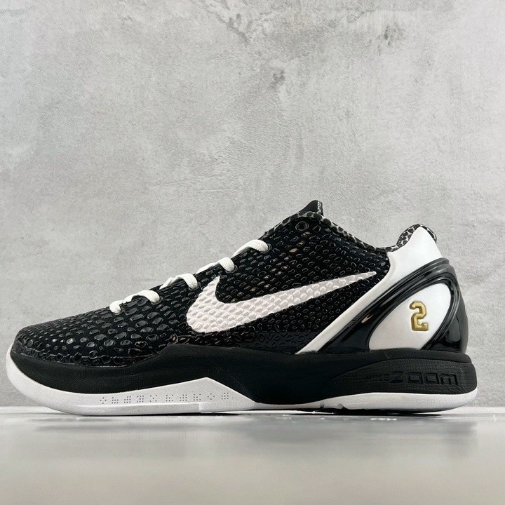 High quality Zoom Kobe 6 Protro Black White Kobe 6th Generation Low-Top ...