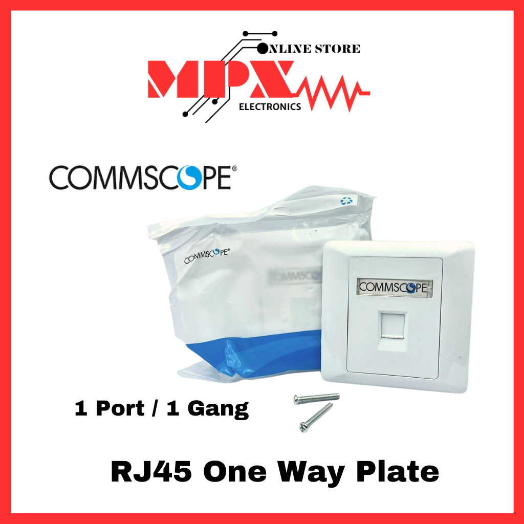Authentic COMMSCOPE 1gang 2gang RJ45 Network Wall Socket Outlet Single ...
