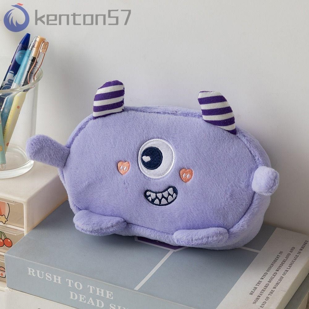 KENTON Cartoon Pen Bag, Stuffed Cute Design Plush Pencil Bag, INS Plush ...