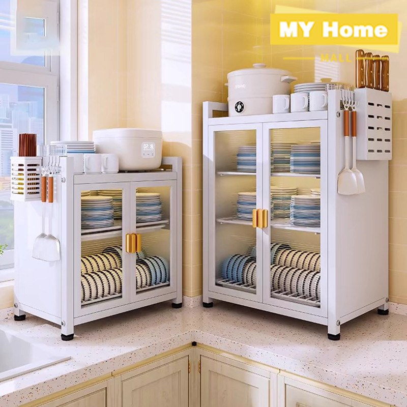 Kitchen Dish Drainer Storage Rak Pinggan Cabinets Rak Stainless Steel ...