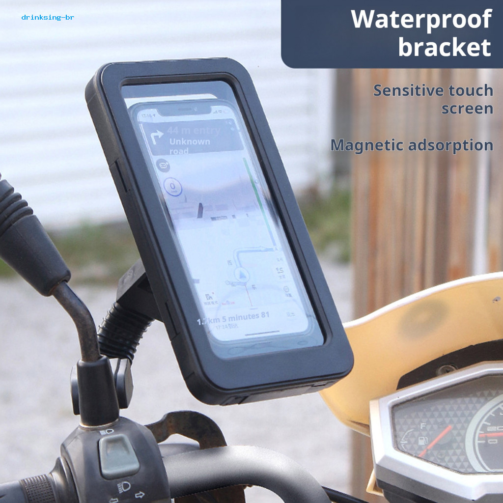 (Drinksing) Waterproof Phone Mount for Cycling Waterproof Motorcycle ...