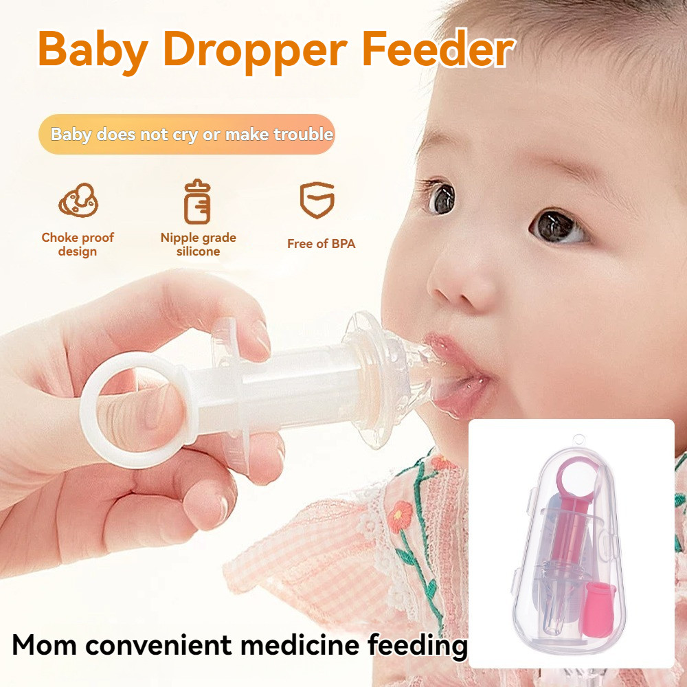 Baby Anti-Choke Syringe Feeding Device Feeding Medicine Feeder Silicone ...