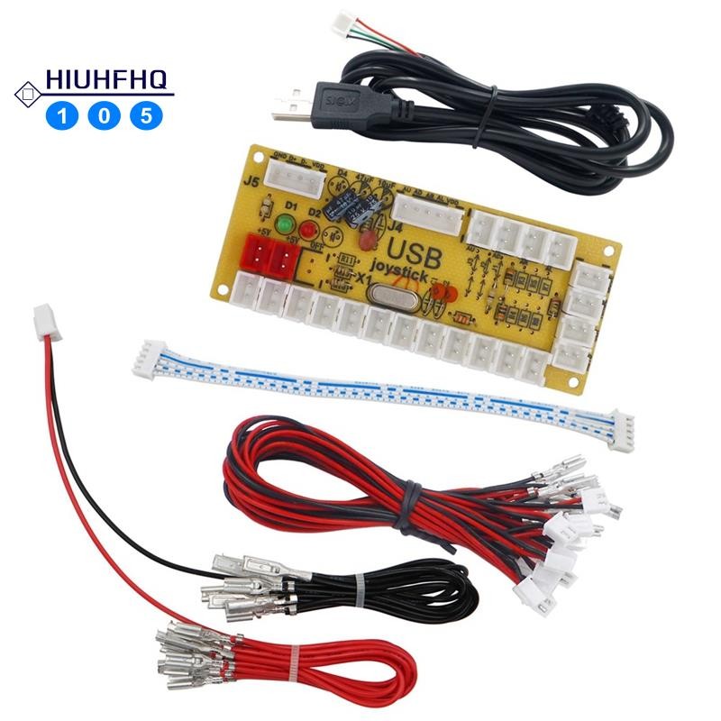 5V LED Zero Delay Board Arcade Game USB Encoder to PC for Raspberry Pi Joystick Control Push ...