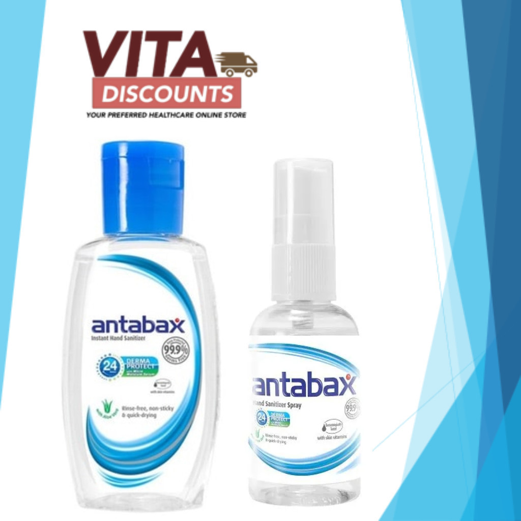 ANTABAX INSTANT HAND SANITIZER GEL / SPRAY 50ML EXP02/2027 | Shopee ...