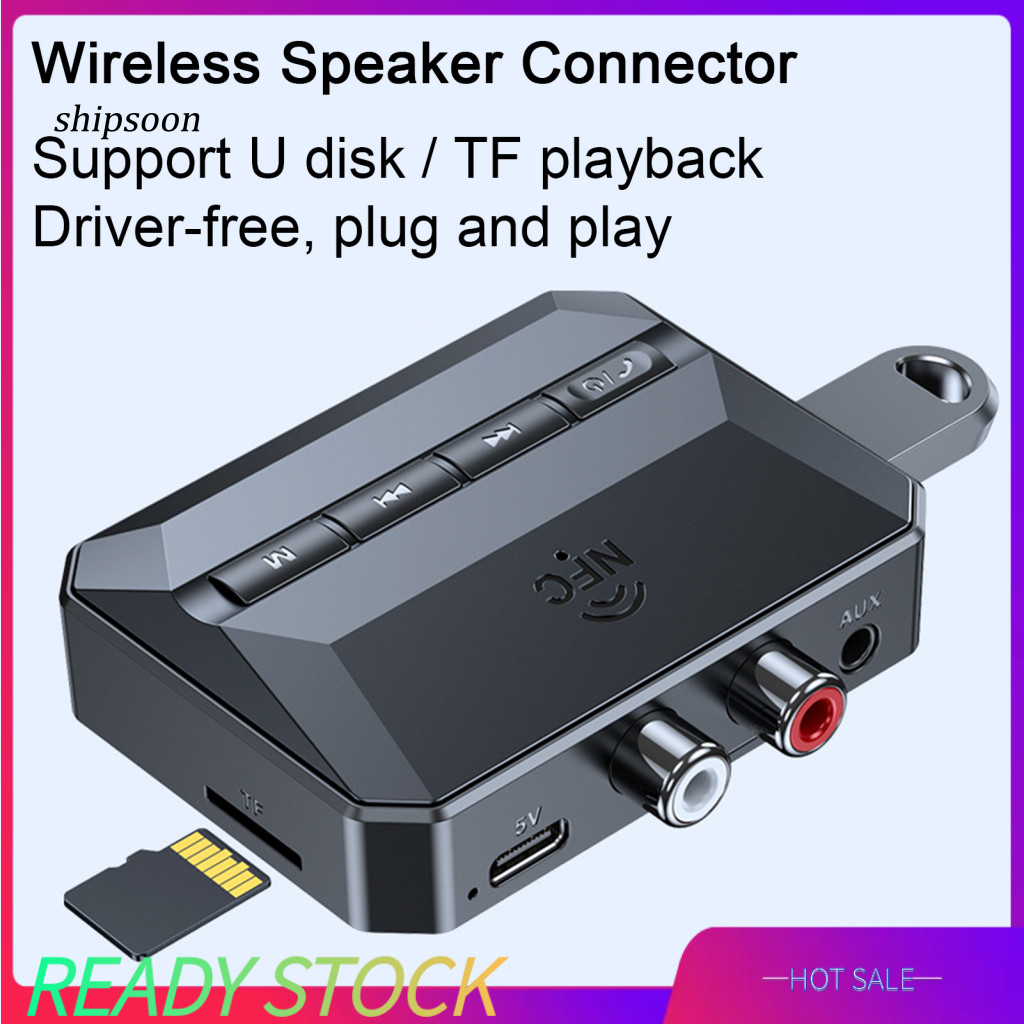 SN Wired to Wireless Speaker Converter Bluetooth-compatible 5.3 Receiver High Quality Hifi ...