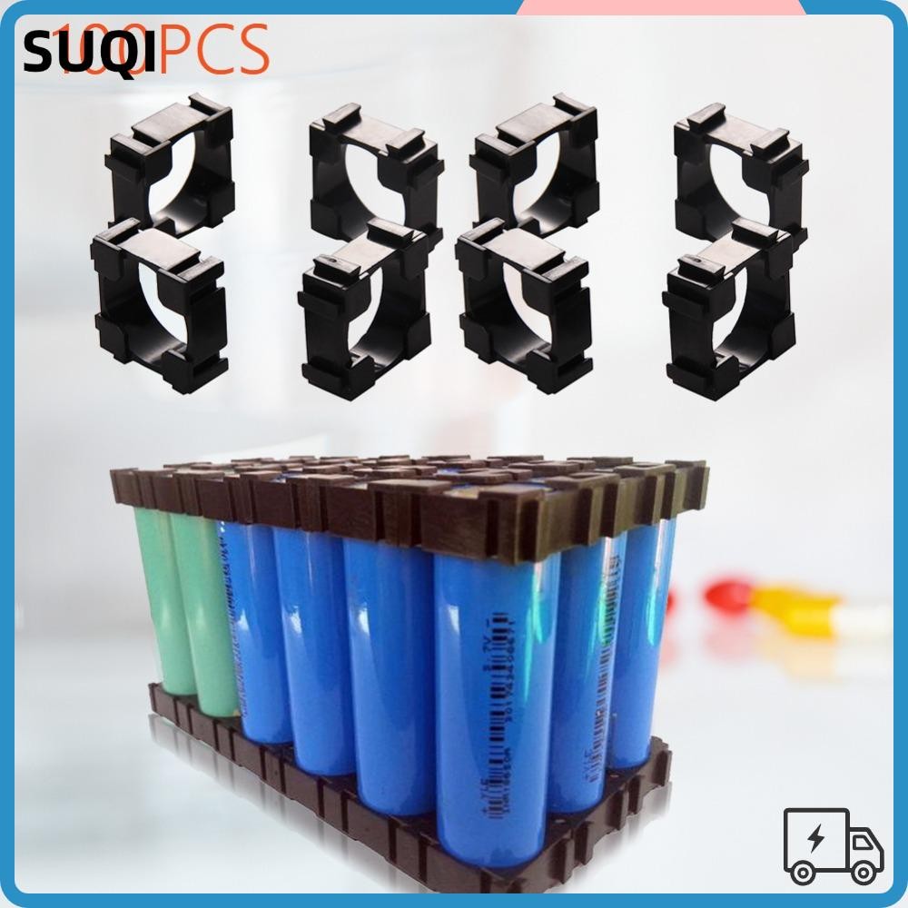 LUCKY-SUQI 100Pcs/bag Battery Bracket, Cylindrical Portable 18650 ...