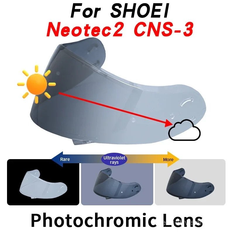 Photochromic Visor SHOEI Neotec 2 CNS-3 Available Separate Visor ...