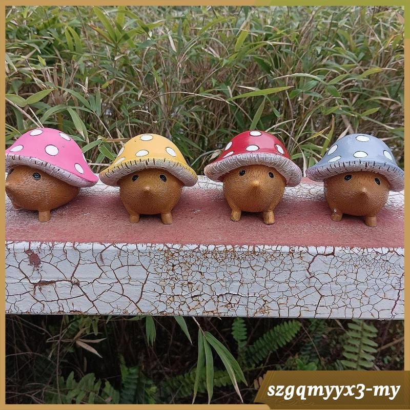 [ 4x Garden Hedgehog Statue Animal Figurine Collection Decorative Craft ...