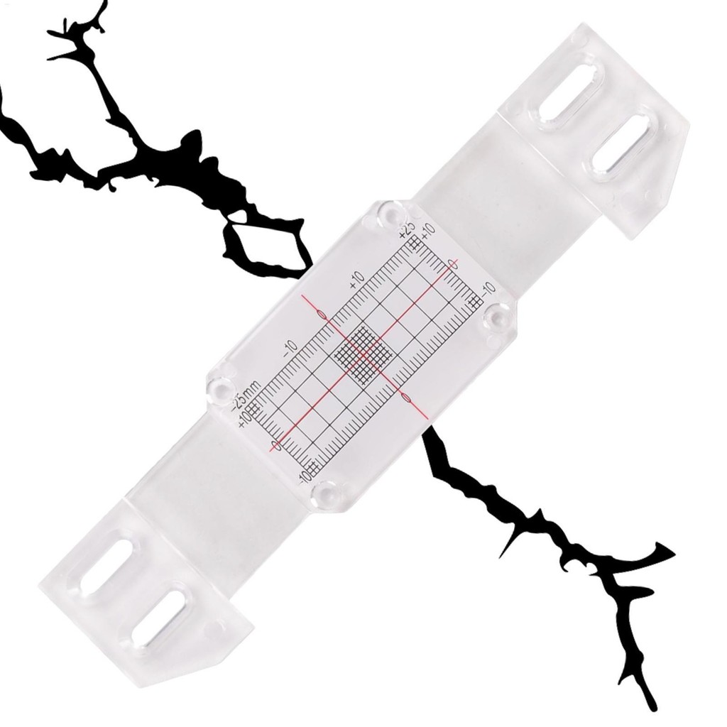 Corner Tell Tale Acrylic Measuring Instrument Crack Monitoring Device ...