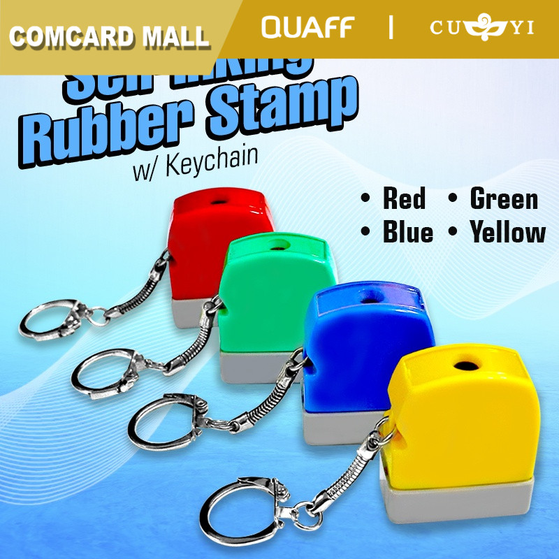 Blanks 35x40mm Printable Photosensitive Self-Inking Key Chain Stamp Set ...