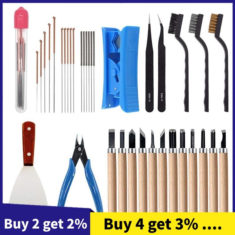 35 Pcs 3D Printer Tool Kit Debur Tool Cleaning and Removal Tool for 3D ...