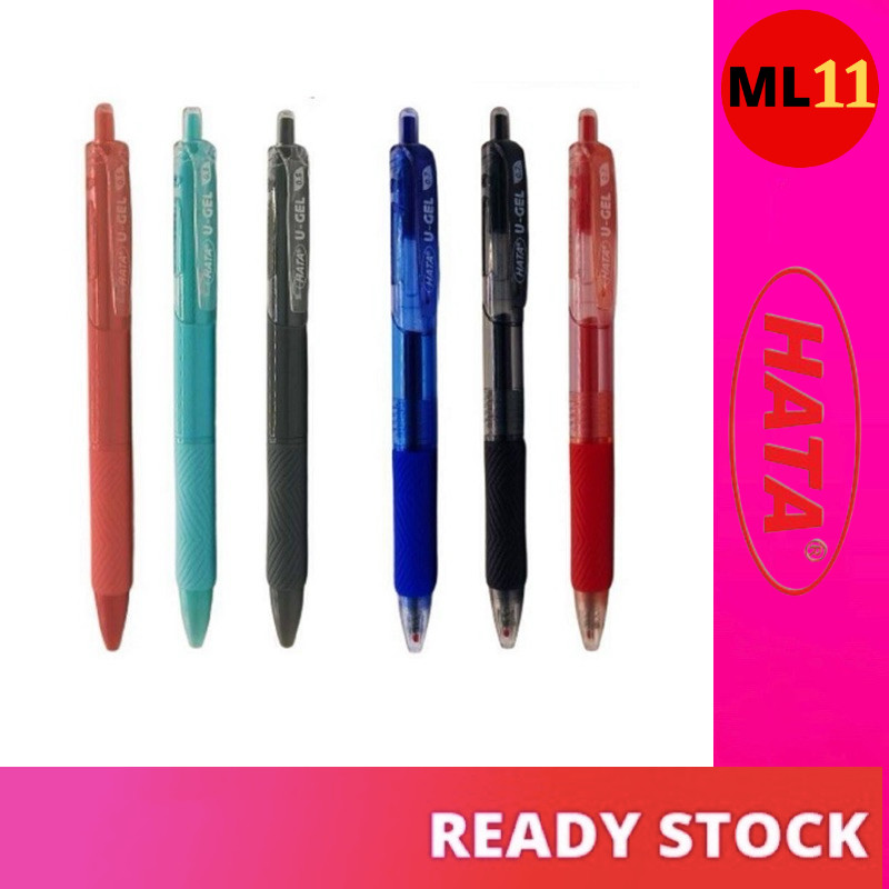 (3 PCS) HATA U-Gel Pen / Gel Pen / Office Pen (0.5mm / 0.7mm) | Shopee ...