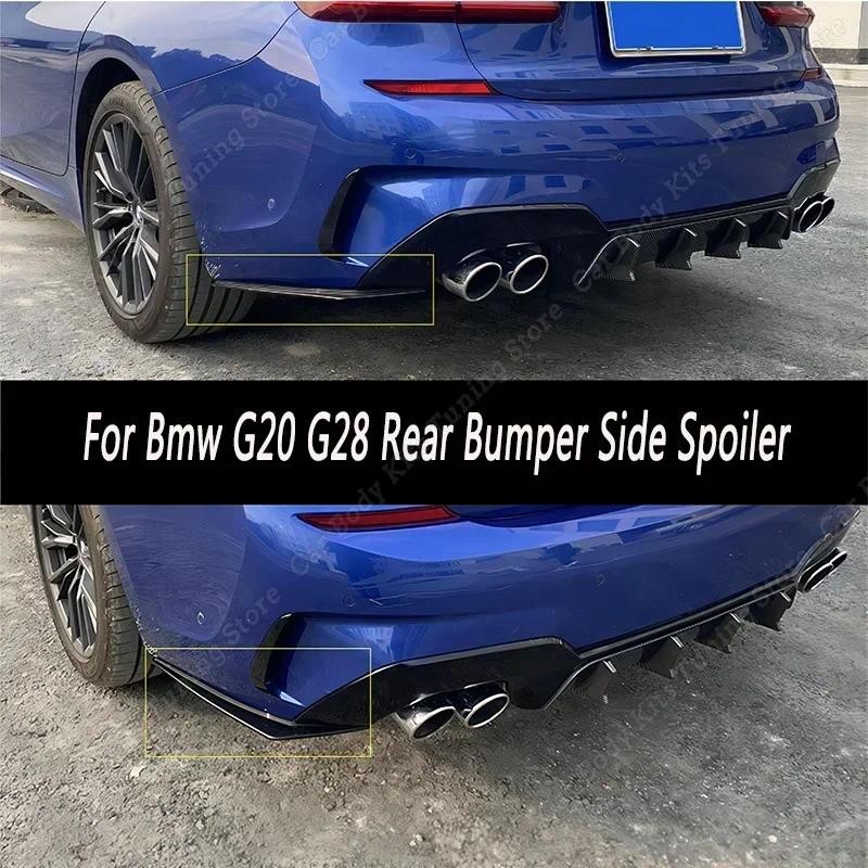 For Bmw G20 3 Series G28 Rear Bumper Lip Splitter Diffuser Lip Spoiler ...