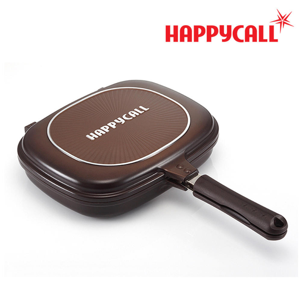 Happycall Korea Nonstick Kitchen Diamond Double Sided Fish Pan Jumbo ...
