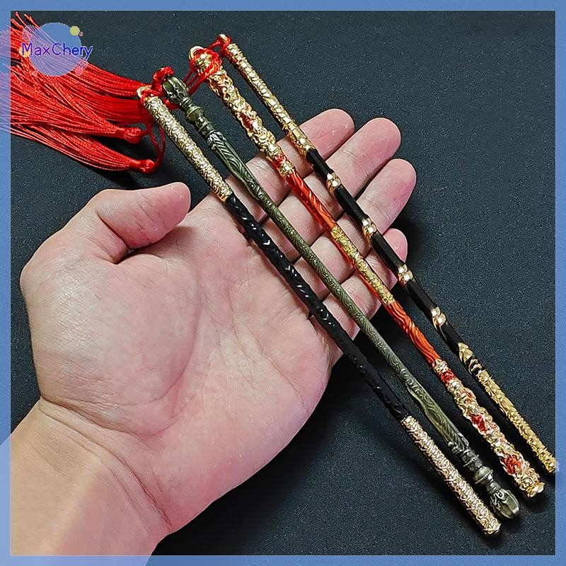MCHY> 22CM Black Myth Wukong Game Peripheral All-metal Handicraft Monkey King Ruyi Golden Cudgel ...