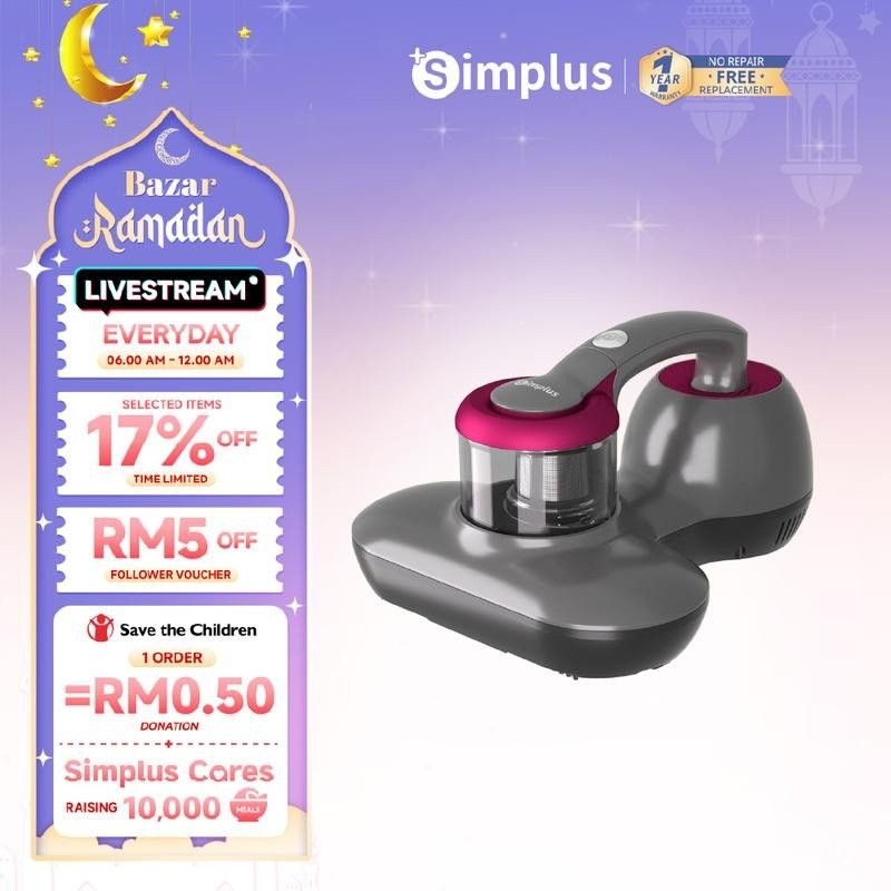 Simplus Dust Mite Corded Vacuum Cleaner 12kPA Suction Power | Shopee ...