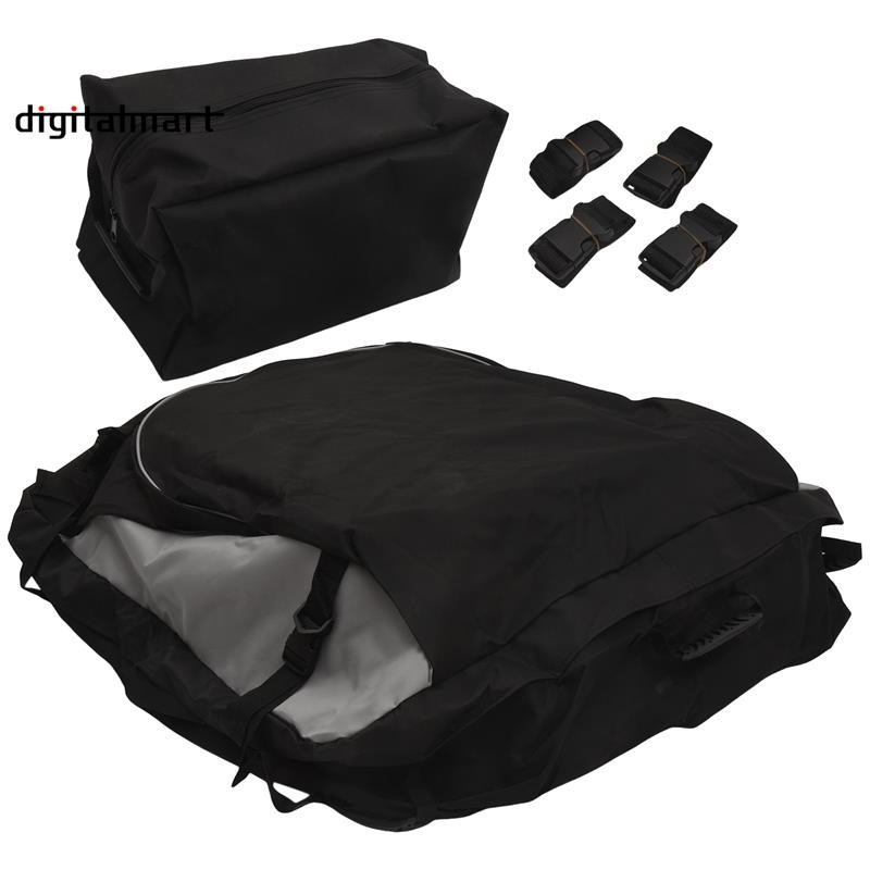 Car Roof Bag & Rooftop Cargo Carrier 15 Cubic Feet Heavy Duty Bag ...