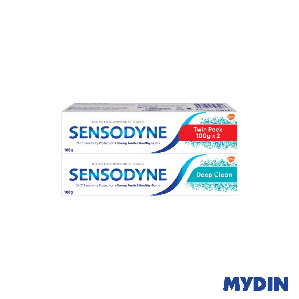 Sensodyne 24/7 Protection Deep Clean Toothpaste (2 x 100g) | Shopee ...