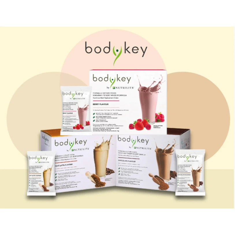 100% authentic BodyKey by Nutrilite Meal Replacement Shake （Berry/Cafe ...