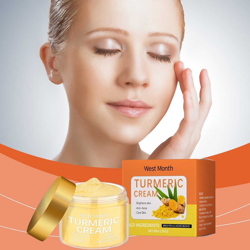 New Product#WEST Month Turmeric Moisturizing Cream Brighten Skin Tone ...