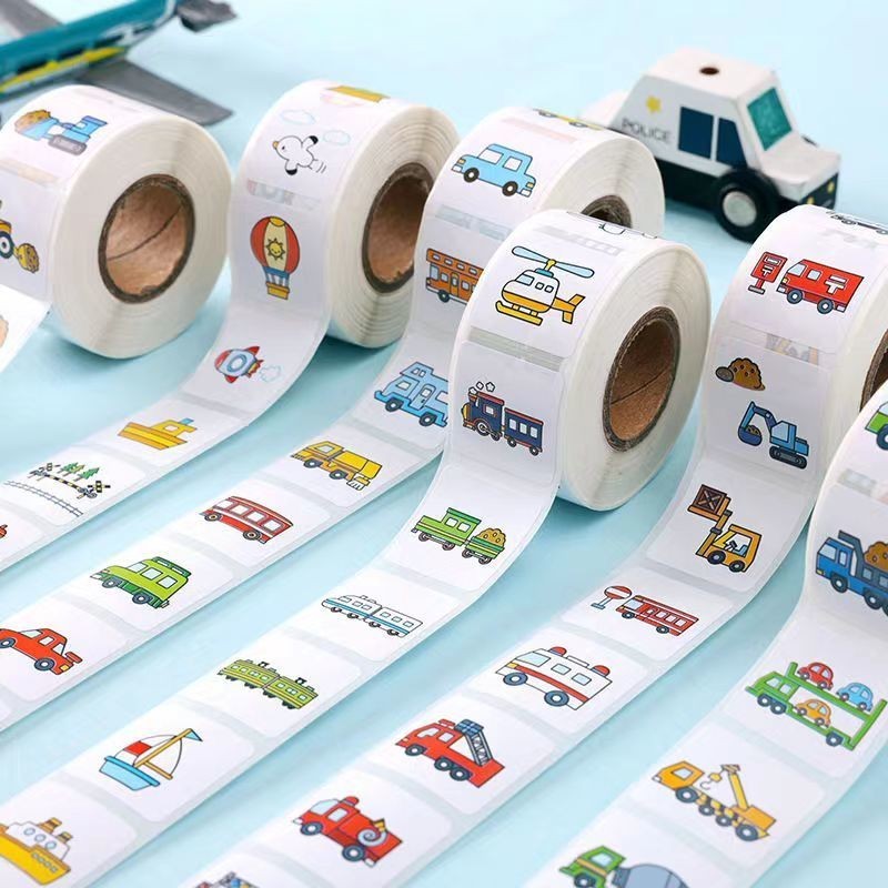 Transportation Stickers Car Square Sealing Stickers Coated Paper ...