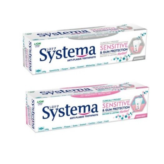 Systema Sensitive & Gum Protection Toothpaste 100g - Whitening / Fresh ...