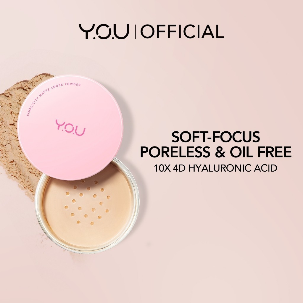 YOU Simplicity Matte Loose Powder with Witch Hazel Extract Long Lasting ...