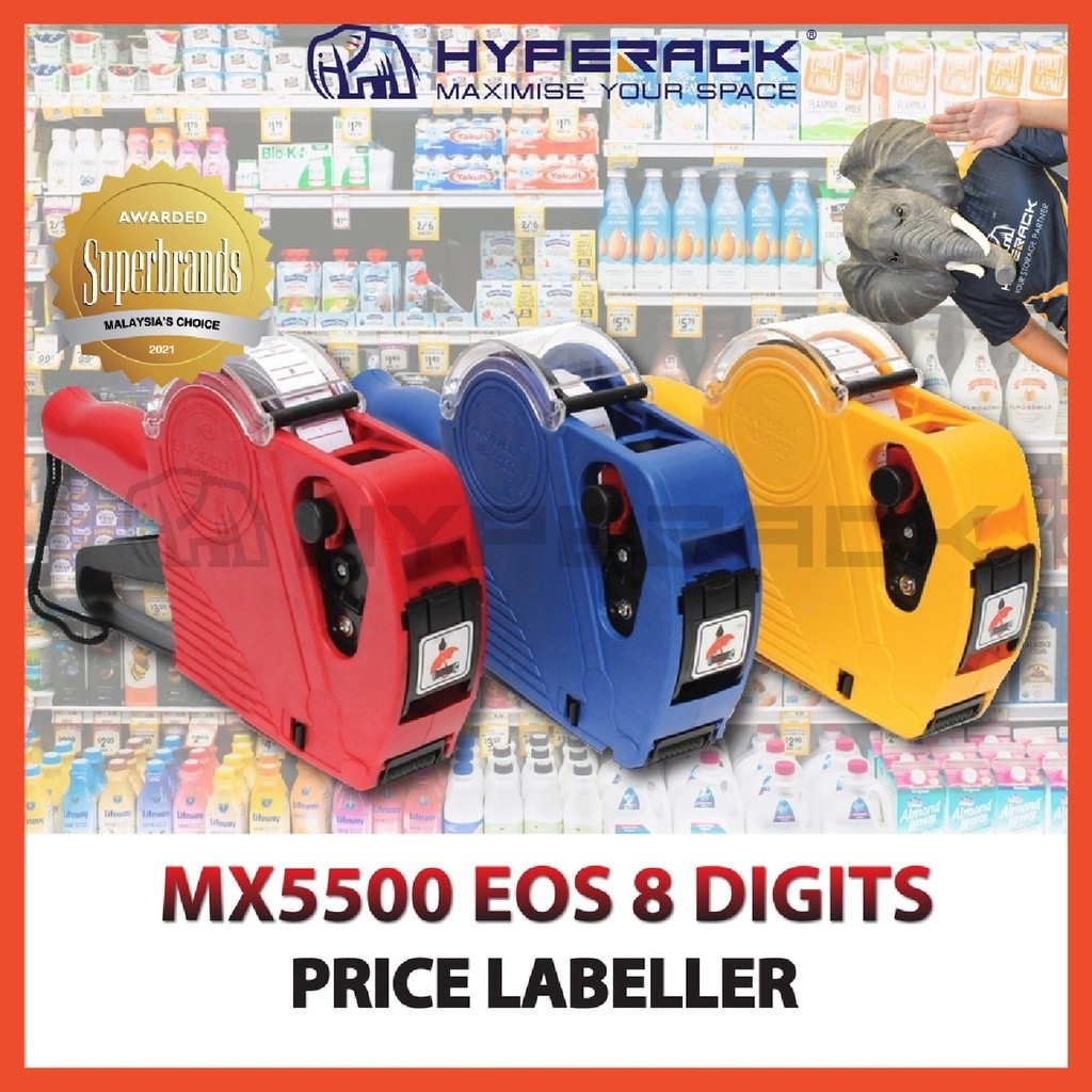 SUPERACK FREE Ink Price Label Tag Sticker Pricing Gun MX5500 MX6600 ...