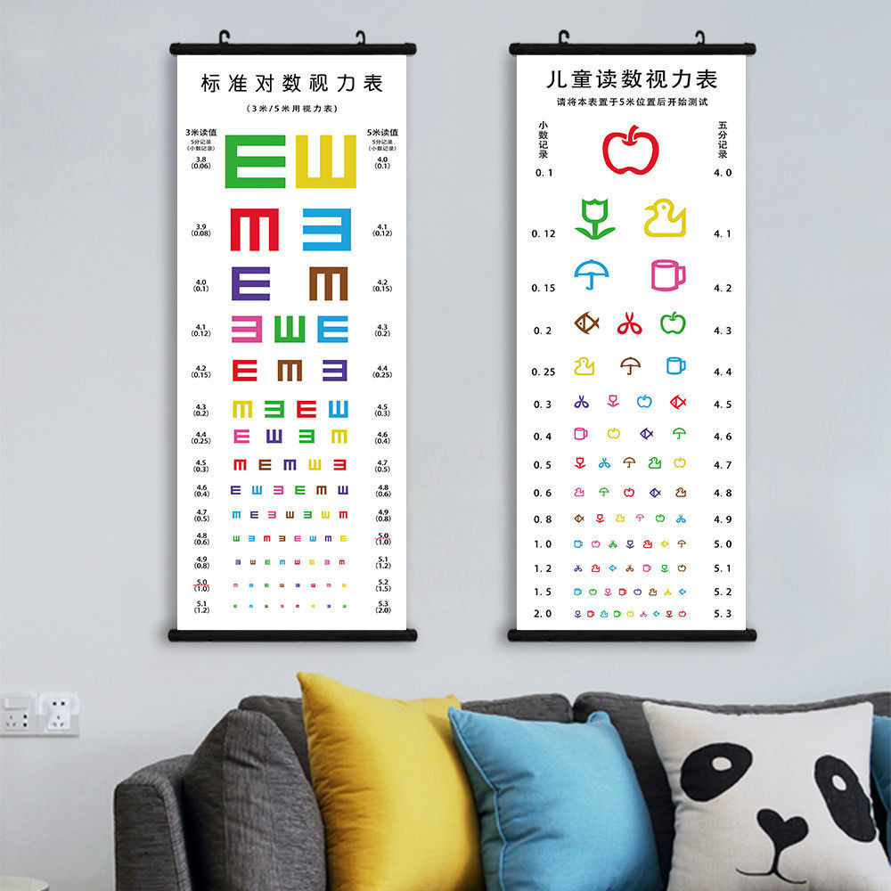 Vision Test Table National Standard Household Children Test Eyes 3-5m ...