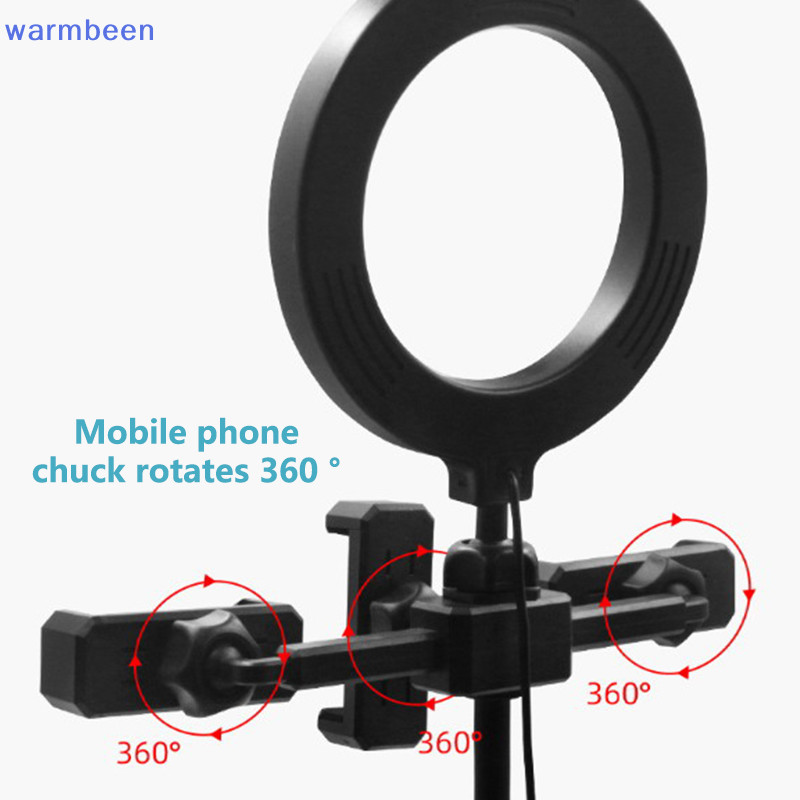 (warmbeen) Dimmable Ring Light Selfie LED Round Lamps Phone Holder ...