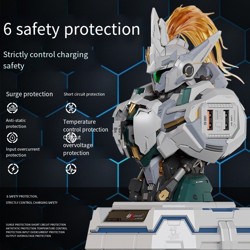 MOSHOW Knight Of The Lake Bust Charging Center Guochuang Mecha Figure ...