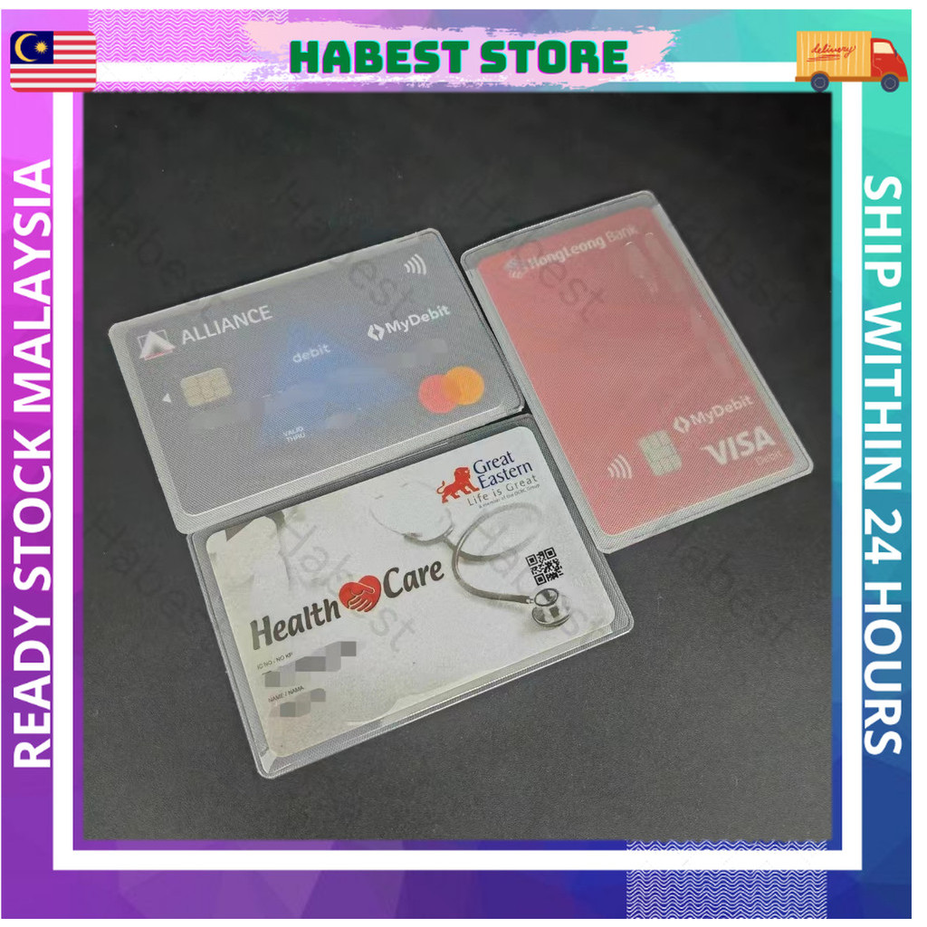 [1Pcs ]PVC IC Cover/IC Holder/Sampul IC/Plastic Cover/Name Card/Credit ...