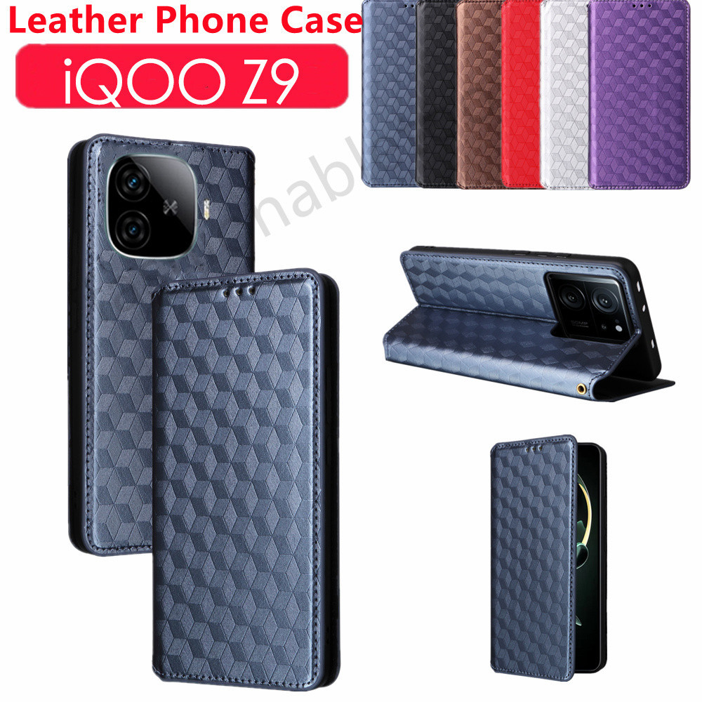 Flip Leather Phone Case For Vivo iqoo Z9 X Z9X Z9 Turbo Z9Turbo iqooZ9X ...
