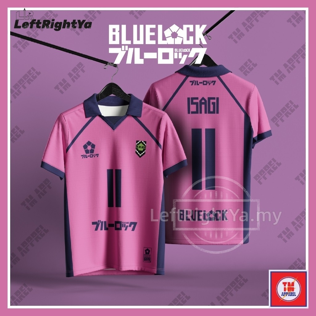 Blue Lock Jersey Full Sublimation Jersey Retro Collar Anime Custom ...