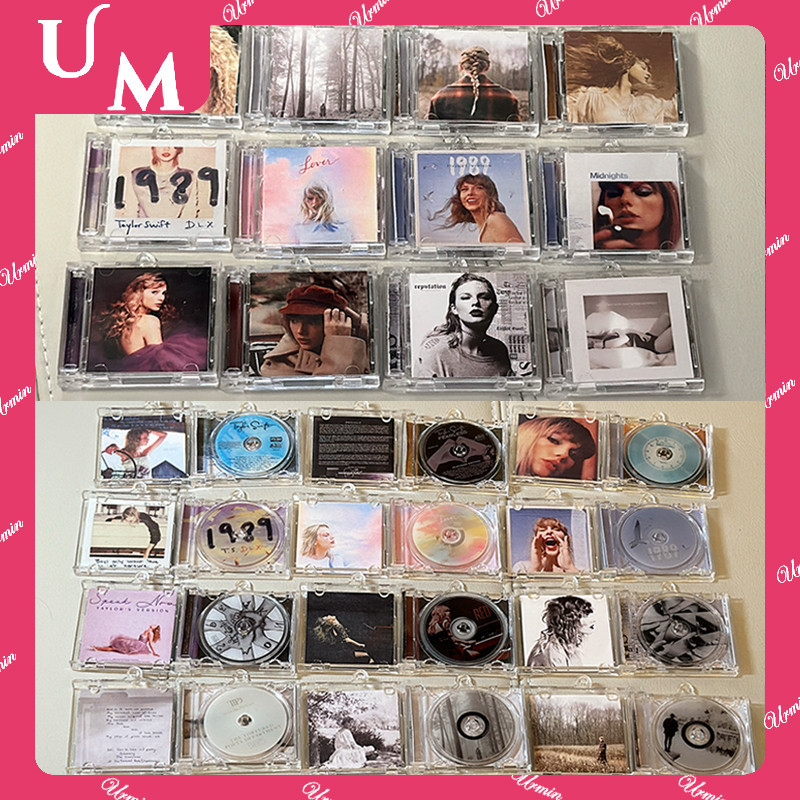 Taylor Swift TTPD Mini CD Keychain 1989 Midnights Reputation Folklore ...
